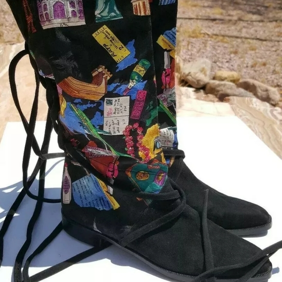 Shoes | Vintage Stuart Weitzman Colorful Satiny Upper Sued | Poshmark